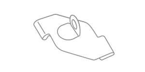 Deckenclips mit Hake/Öse weiß